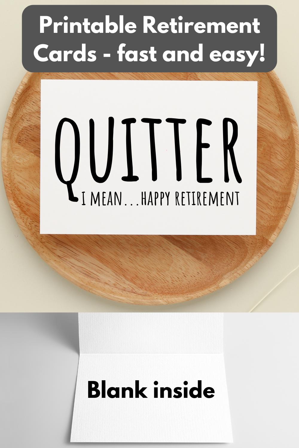 Printable Funny Retirement Card for Coworker Instant Download Gift Idea ...