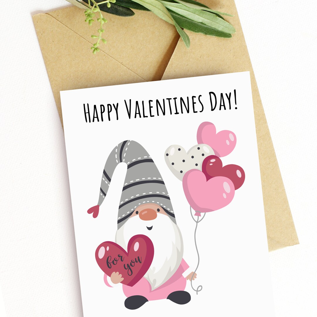 Printable Valentines Day Cards Kids Classroom Valentines for Elementary ...