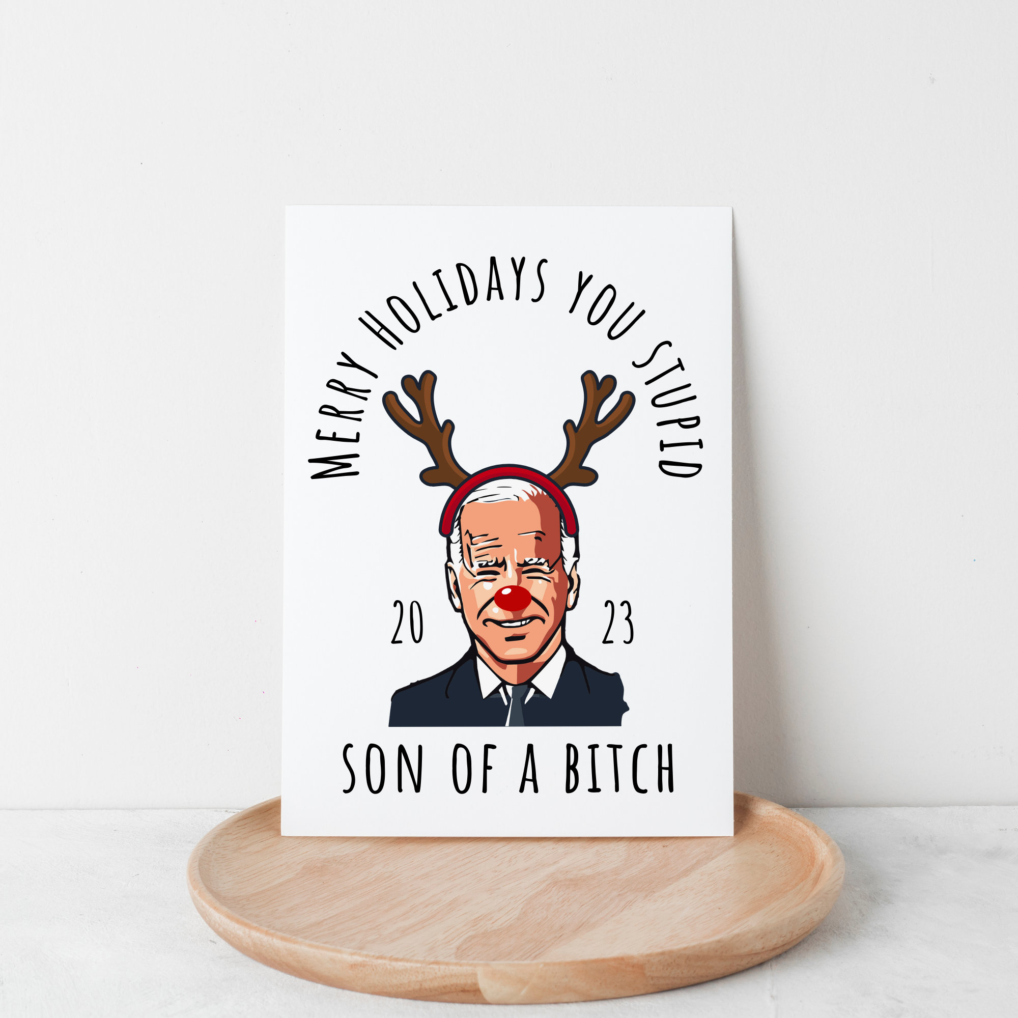 Printable Christmas Card Joe Biden Christmas Card for Republican Funny ...