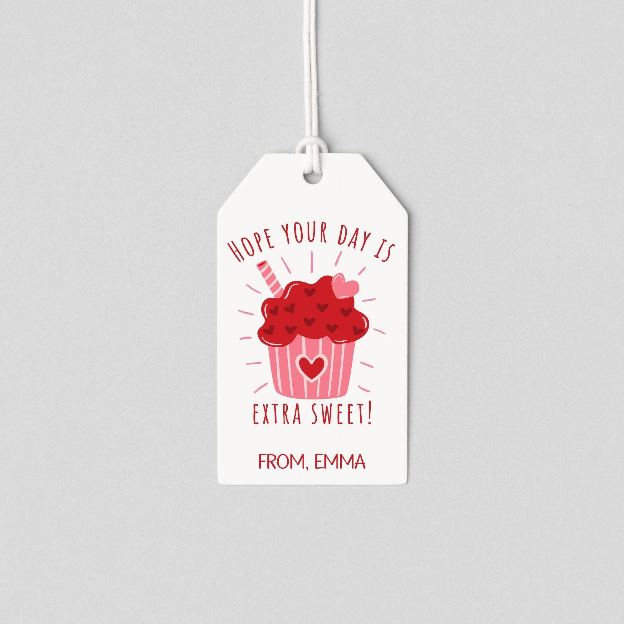 Editable Valentines Day Gift Tags for Students Printable Classroom ...