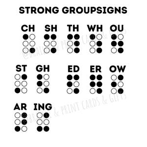 Printable Braille Charts Teaching Guide for Classroom or Tutoring ...