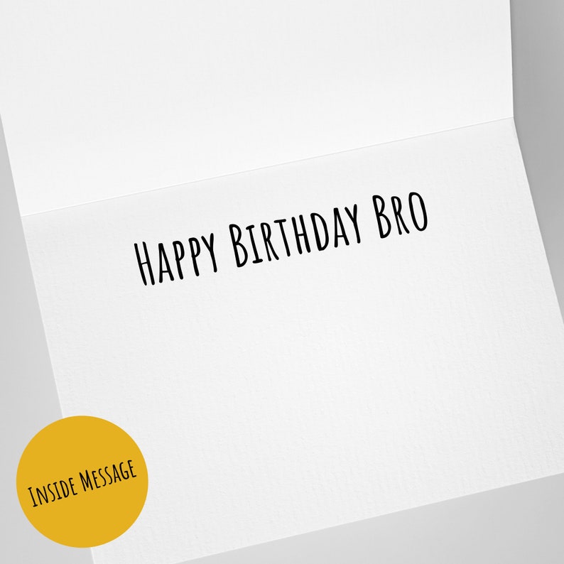 Birthday Card for Brother Birthday Party Gift for Sibling - Etsy