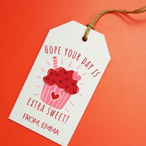 Editable Valentines Day Gift Tags for Students Printable Classroom ...