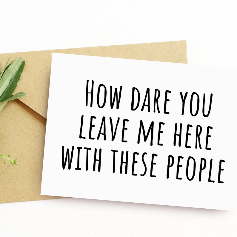 Funny Retirement Going Away Moving Card for Him Her How Dare - Etsy