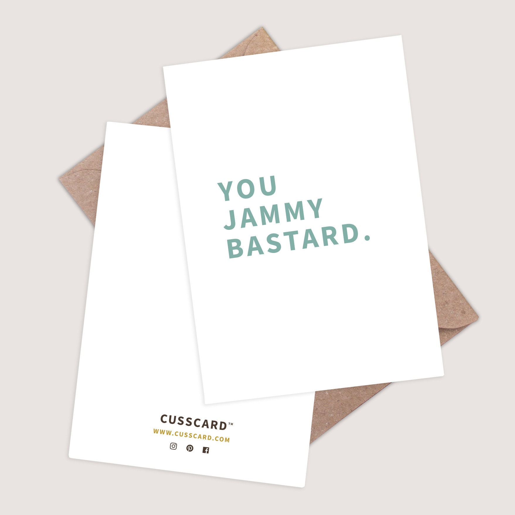 You Jammy Bastard Rude Congratulations Card. Engagement Card. Wedding ...