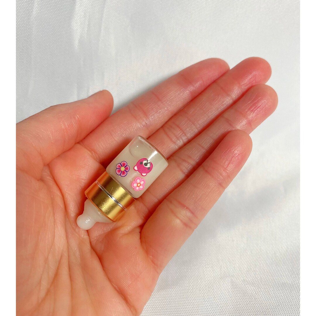Pink Teddy Mini Micro Baby Doll Glass Bottle - Etsy