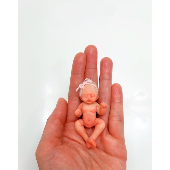 Ooak Miniature Polymer Clay Baby Doll 2.50 In. - Etsy