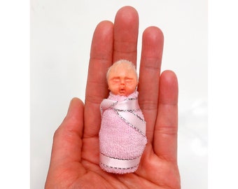 Polymer Clay Bundle Baby Hand Sculpted OOAK Miniature, Summer - Etsy