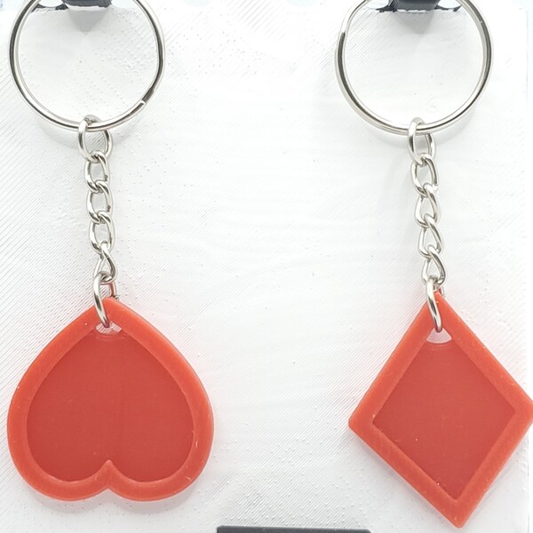 3d Printed Heart Keychain - Etsy