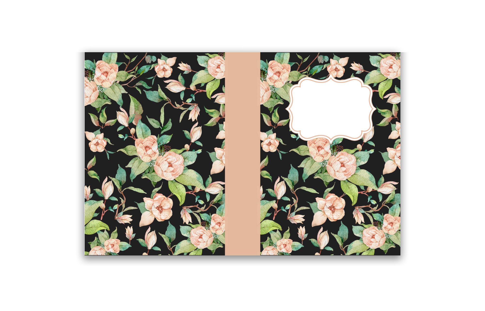 KDP Book Covers Flower Pattern Book Covers Made on Canva KDP - Etsy