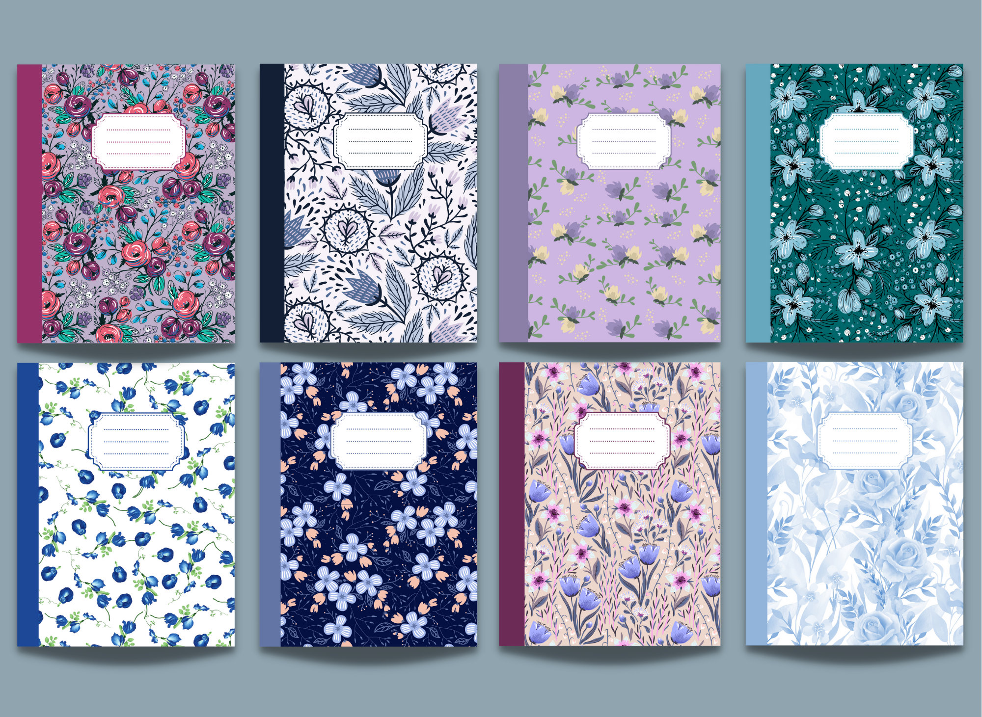 20 KDP Book Covers, Flower and Botanical Pattern Book Covers, 10 KDP ...