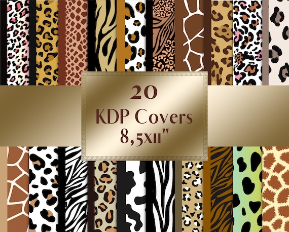 20 KDP Book Covers 8.5x11 Animal Print Leopard - Etsy