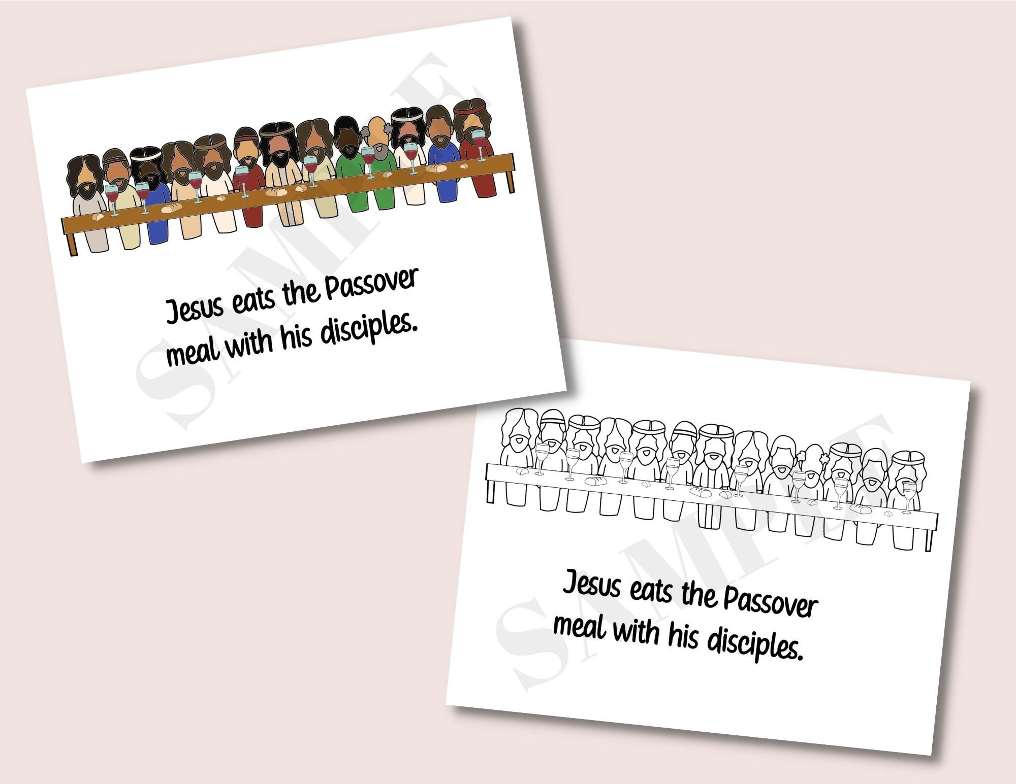 Easter Story Coloring Sheets, Crucifixion and Resurrection for Kids ...