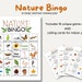 Nature Bingo - 10 Unique Game Cards, Forest Bingo, Nature Activity ...