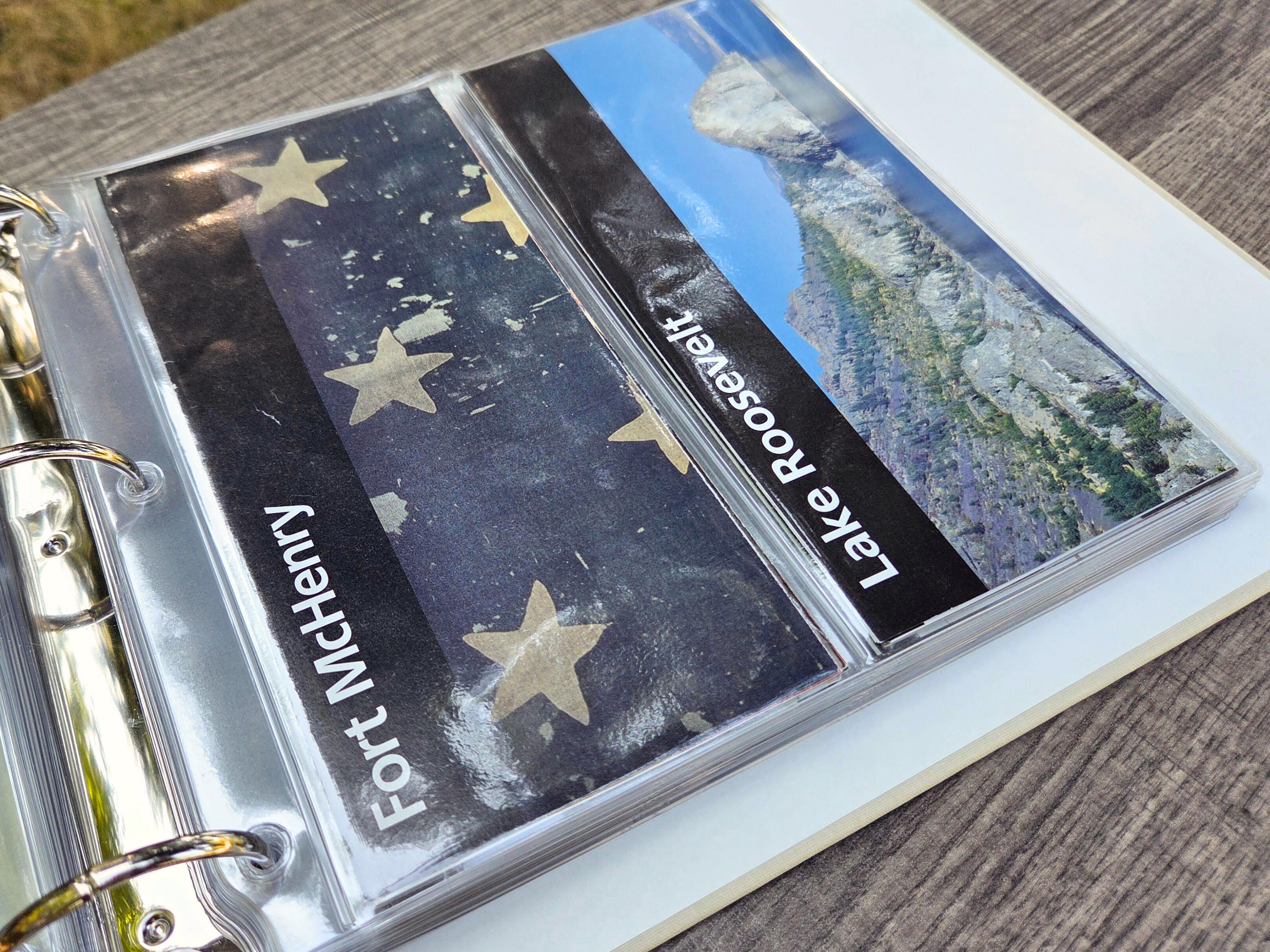 National Park Map Unigrid Album – Stylish National Park Map Storage ...