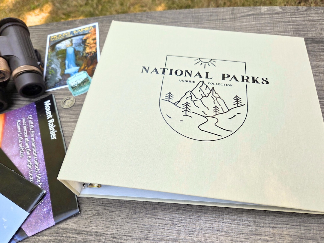 National Park Map Unigrid Album – Stylish National Park Map Storage ...