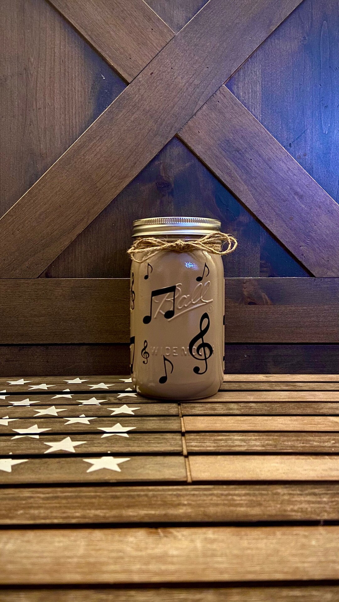 Custom Music Note Mason Jar Design 3 Music Note Decals Country, Rock ...