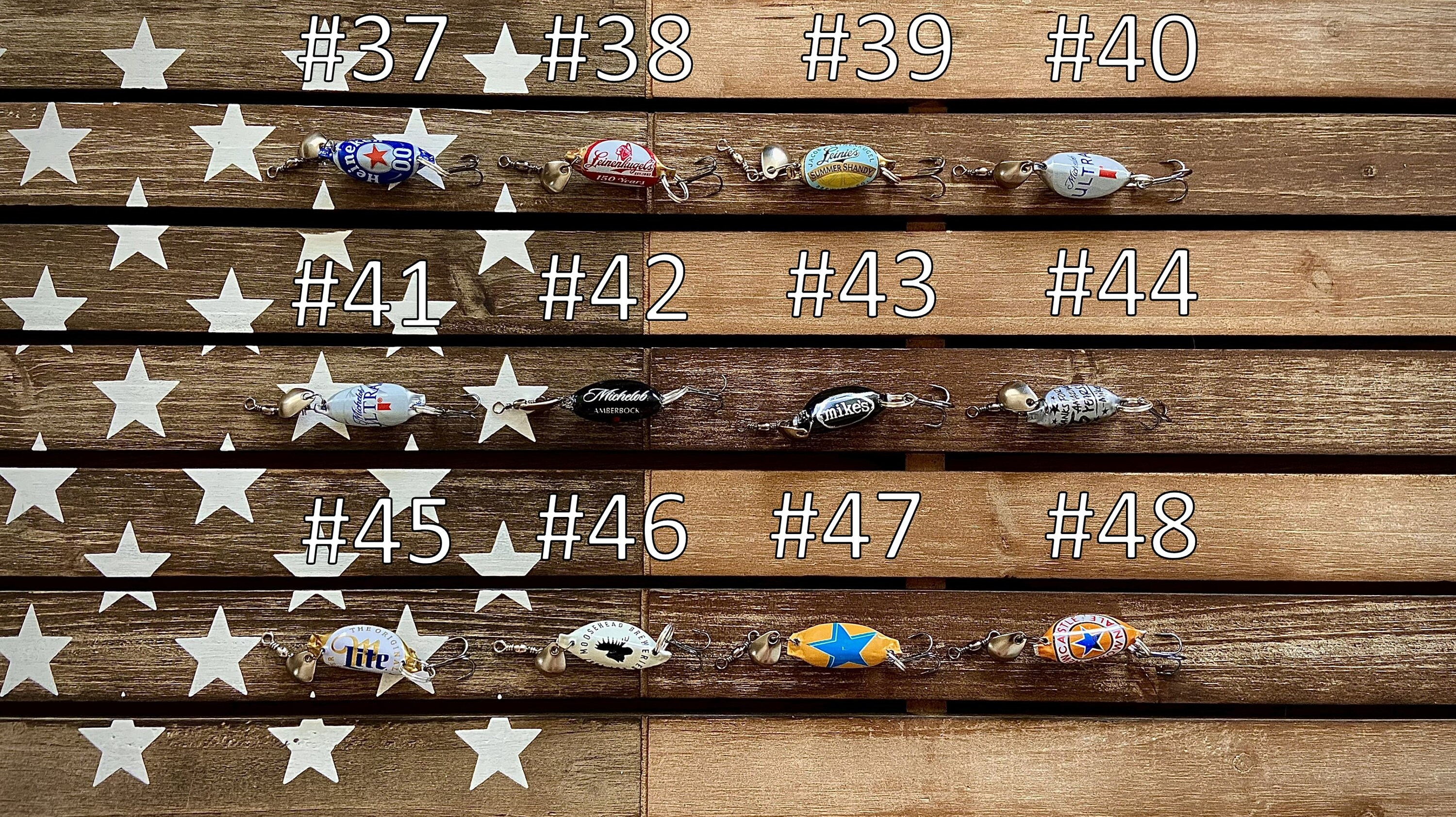 Beer Bottle Cap Fishing Lures Multiple Brand Variations Beer, Seltzer ...