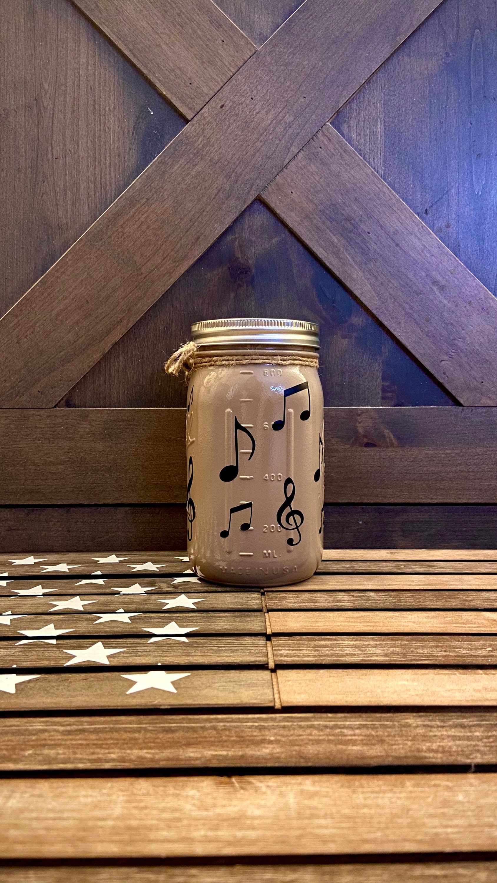 Custom Music Note Mason Jar Design 3 Music Note Decals - Etsy