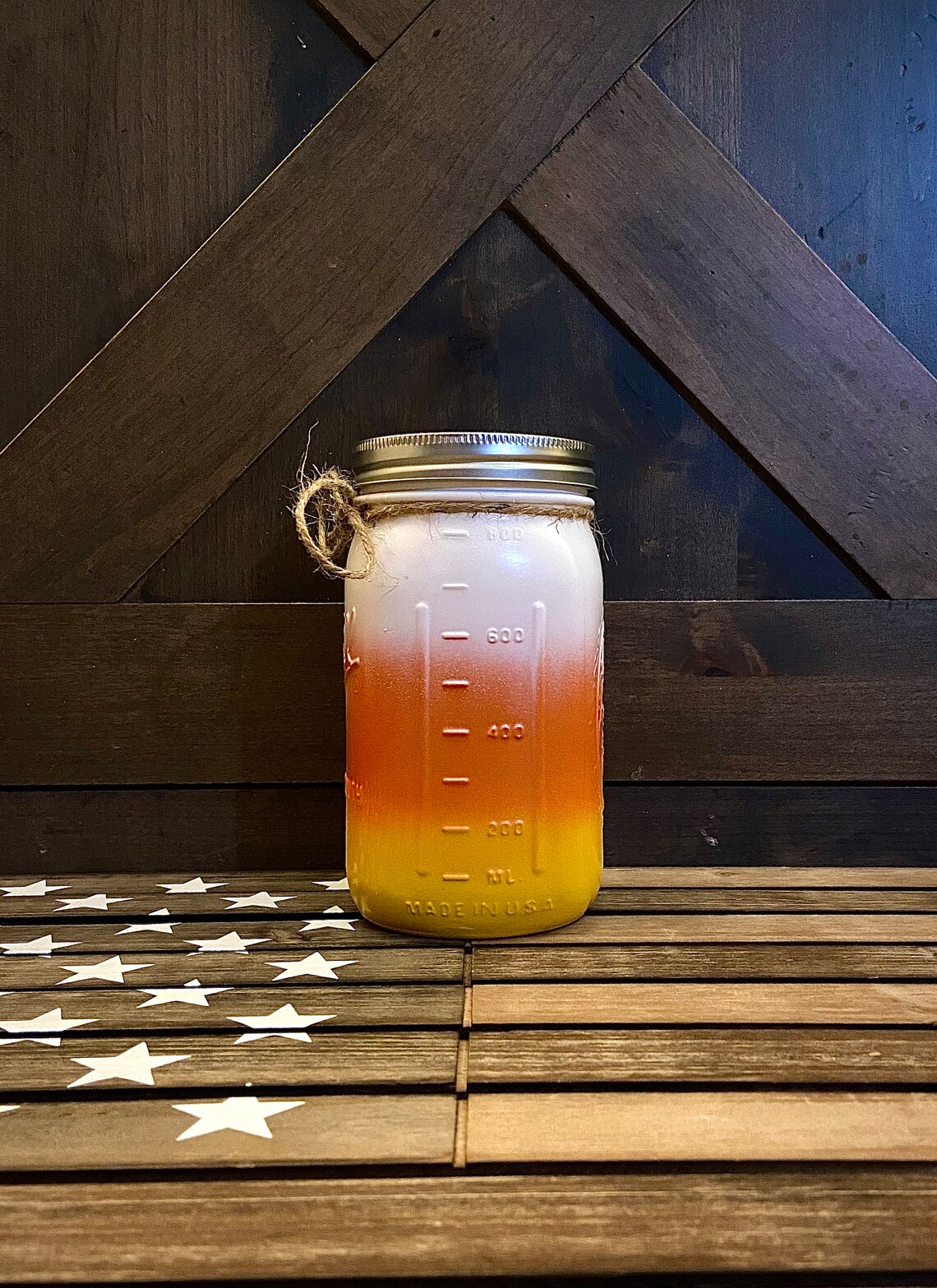 Custom Autumn Fall Halloween Candy Corn Mason Jar Design Halloween ...