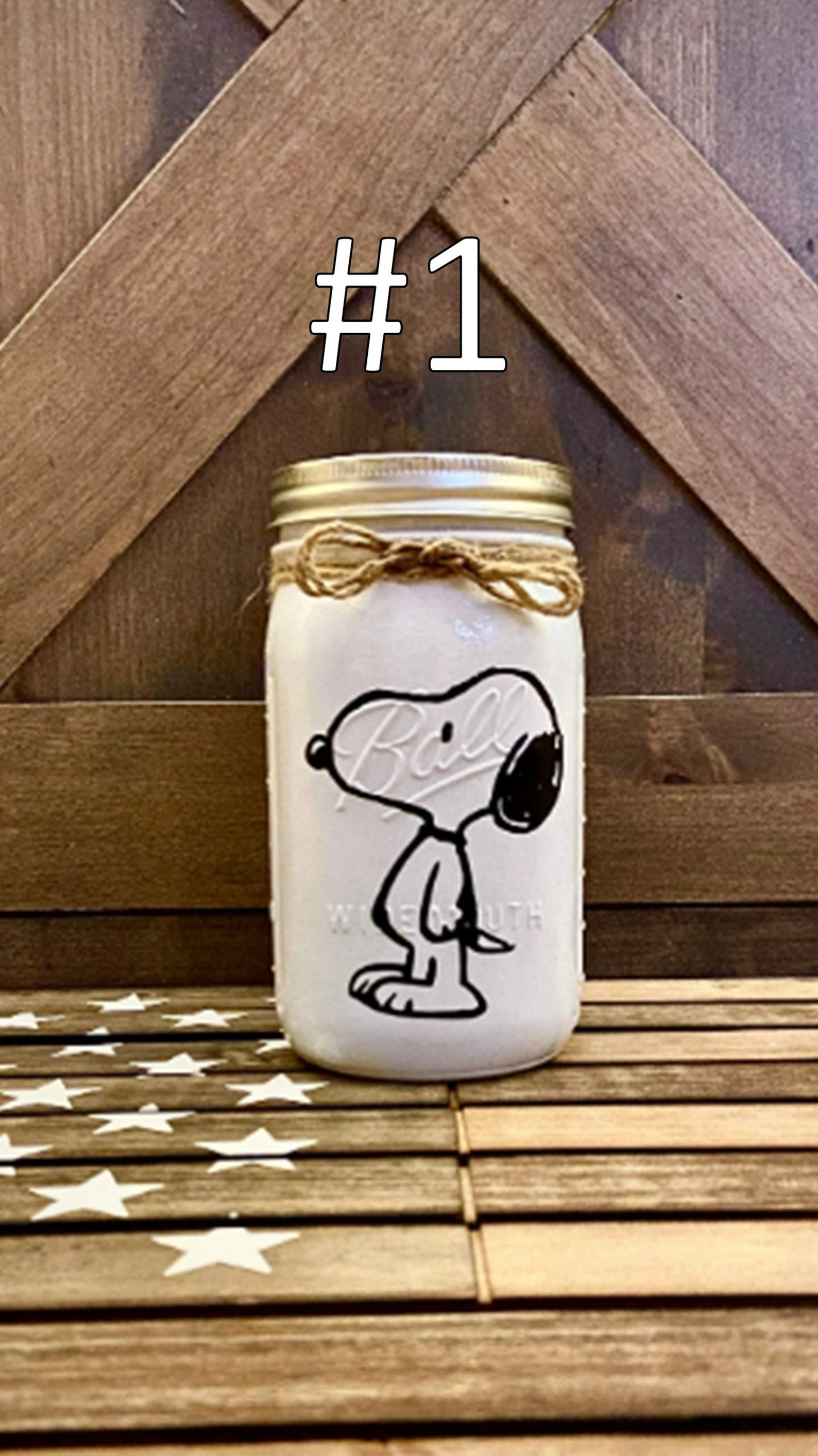 Custom Cartoon Character Mason Jar Designs ~ Snoopy and Woodstock ...