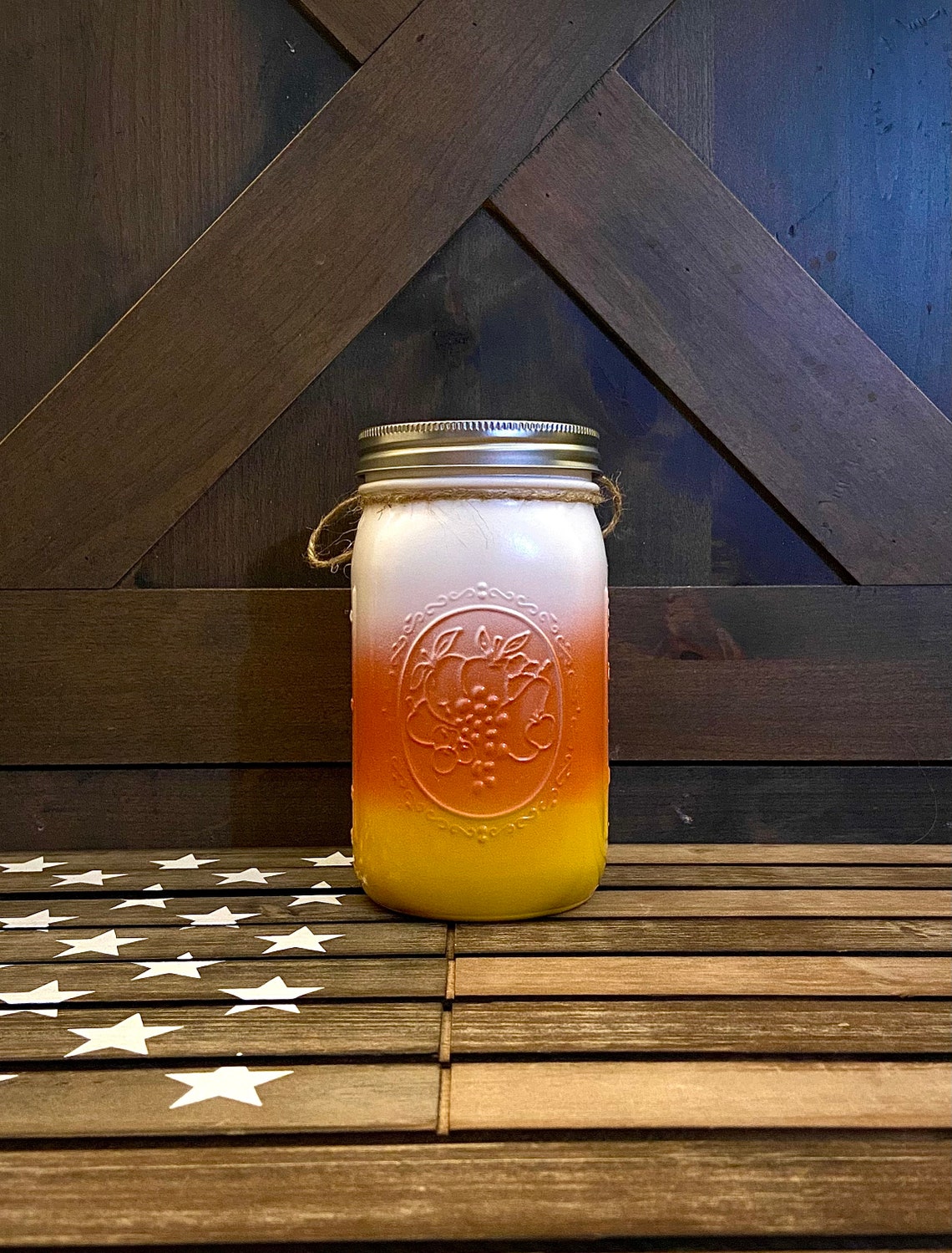 Custom Autumn Fall Halloween Candy Corn Mason Jar Design Halloween ...