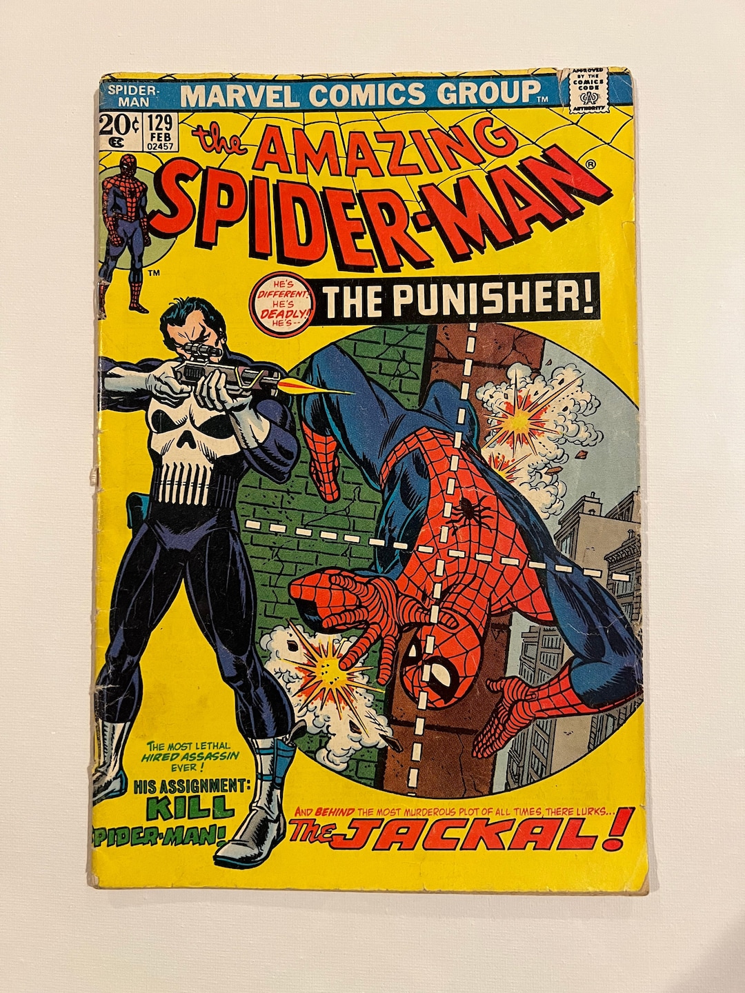 Amazing Spider-man 129, First Appearance of the Punisher - Etsy