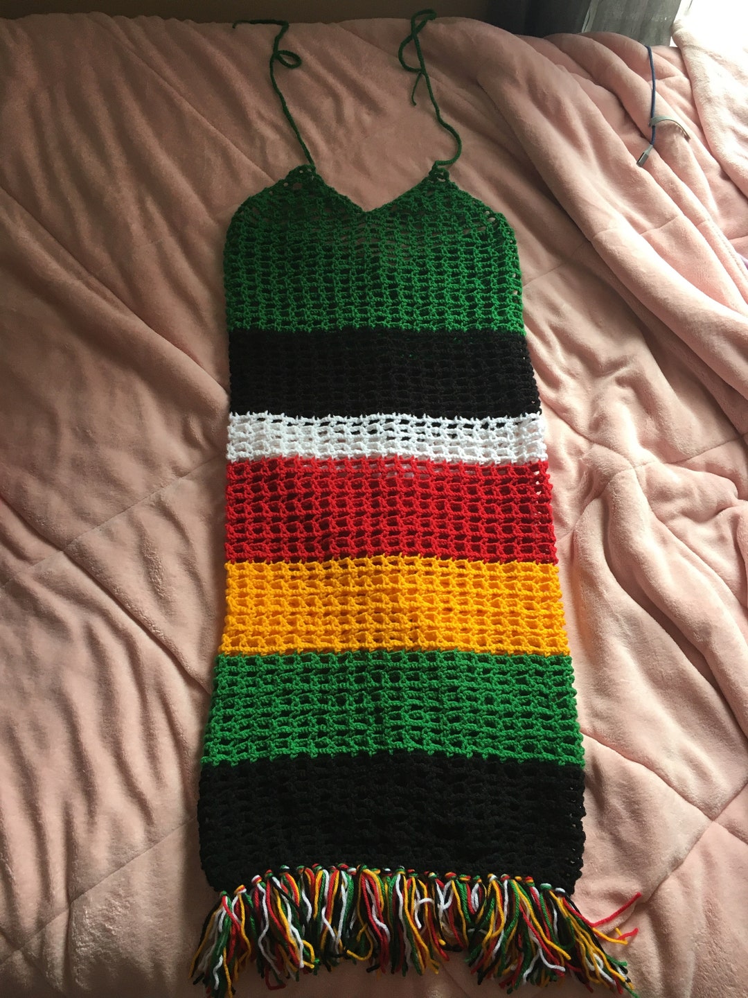 Jamaican Crochet Dress - Etsy