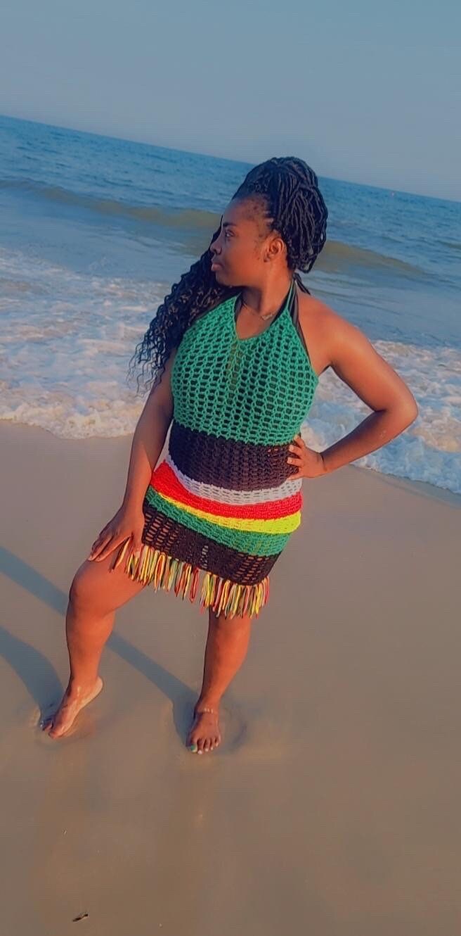 Jamaican Crochet Dress - Etsy