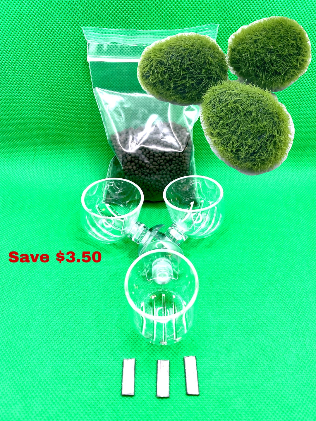 3 Aquascape Planter Kits and 3 Artificial Marimo Moss Balls save 3.50 ...