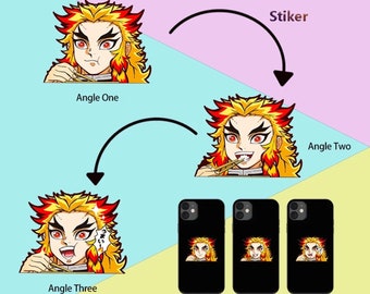 Anime Phone Stickers - Etsy