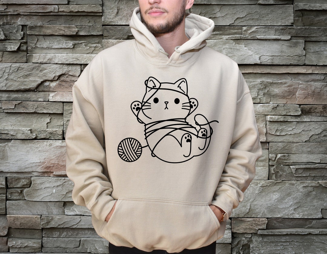 Cat Hoodie, Funny Cat Hoodie, Cute Cat Gifts, Cat Mom Hoodies, Cat ...