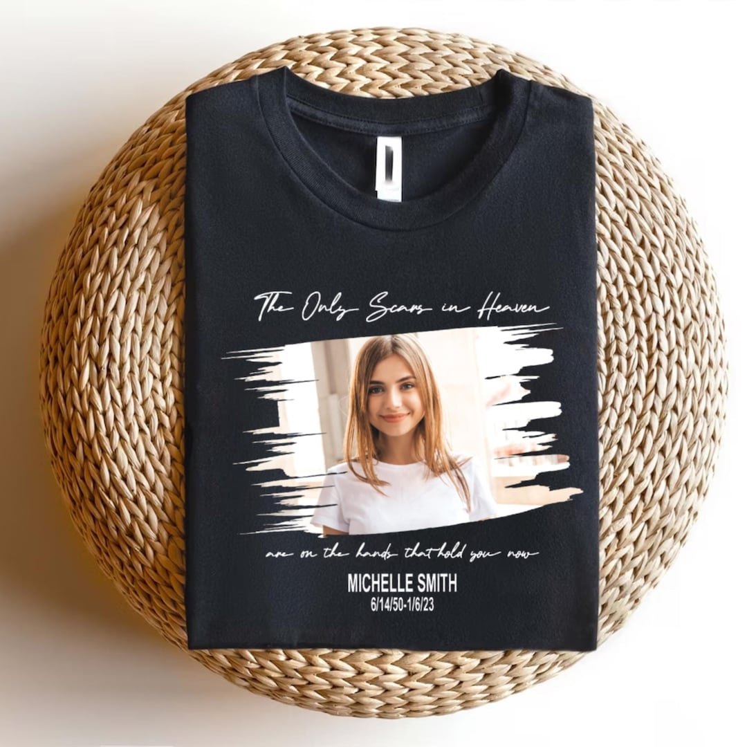 Custom Memorial Photo Shirt, Personalized Funeral Photo Shirt, Rest in ...