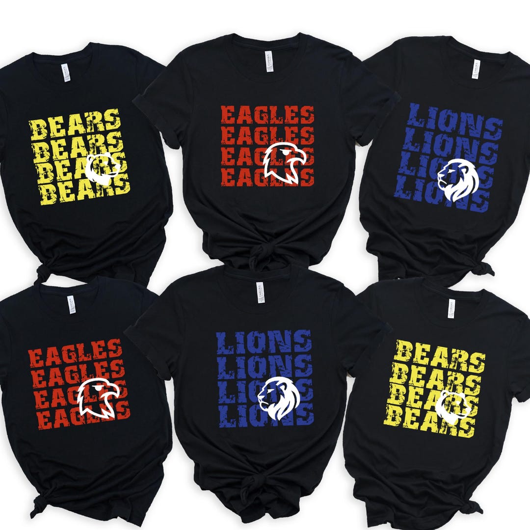 Custom School Team Mascot Shirt,personalized High School College ...
