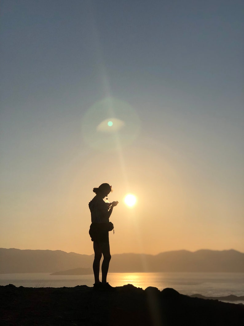 Female Sunset Silhouette - Etsy