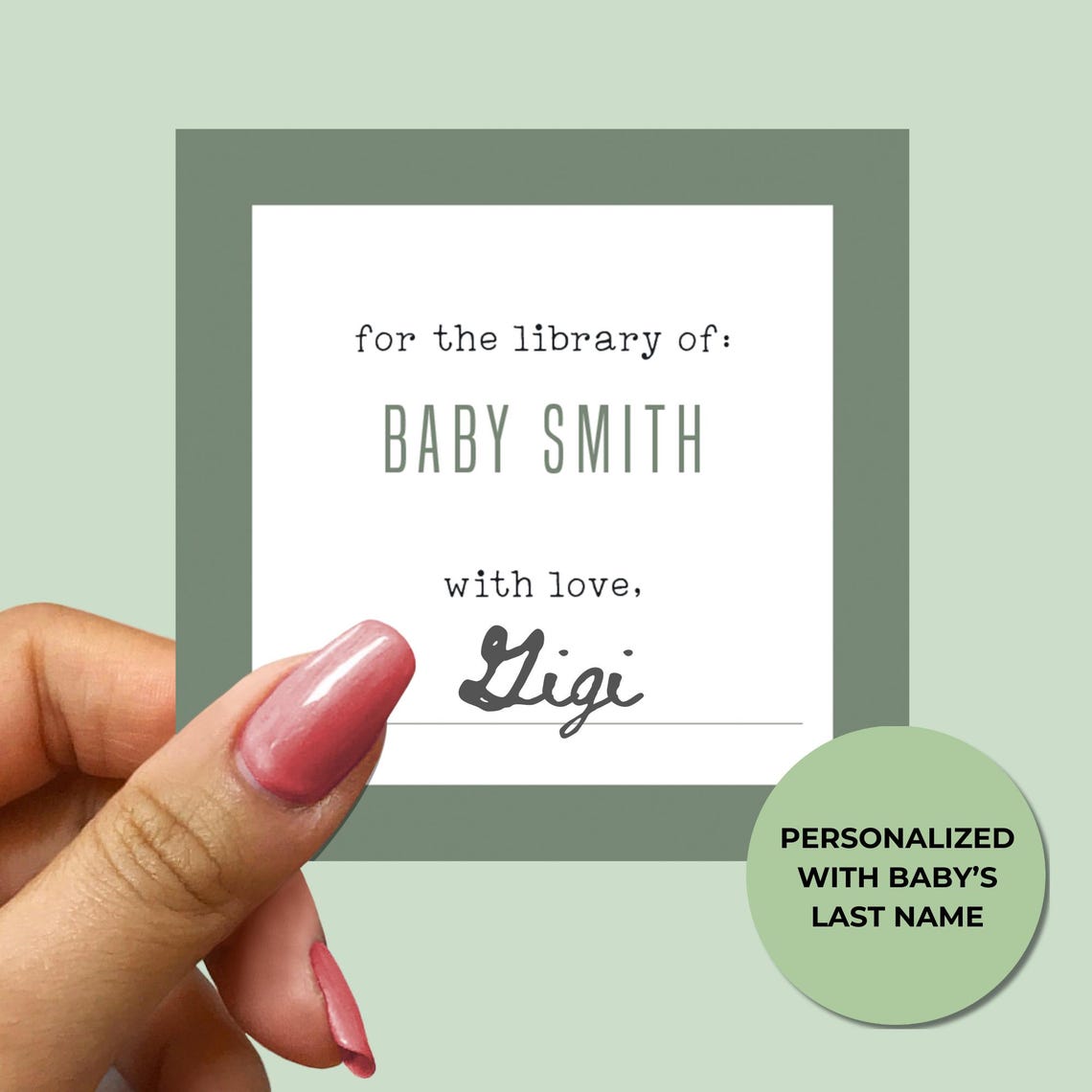 Personalized Bookplate Sticker – Custom ‘library Of’ Name Label for ...