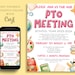 PTO MEETING Flyer Template, Pta, Fundraising Event, Volunteer, Meeting ...