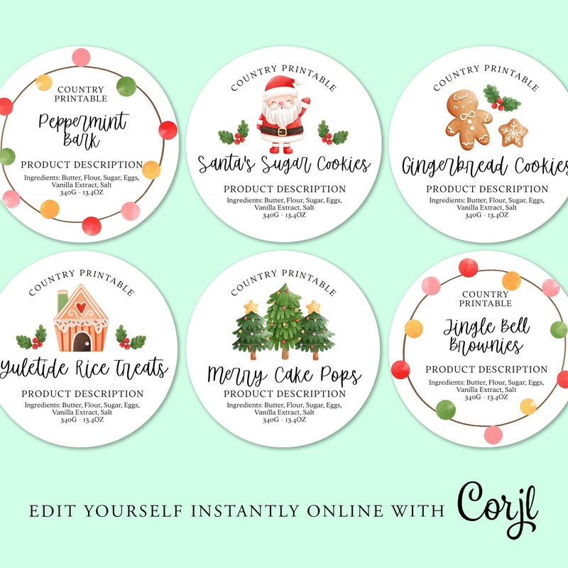 Christmas Labels - Etsy