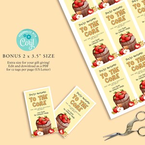 TEACHER Appreciation Gift Tag, Teacher, Friends, Thanksgiving Apple ...