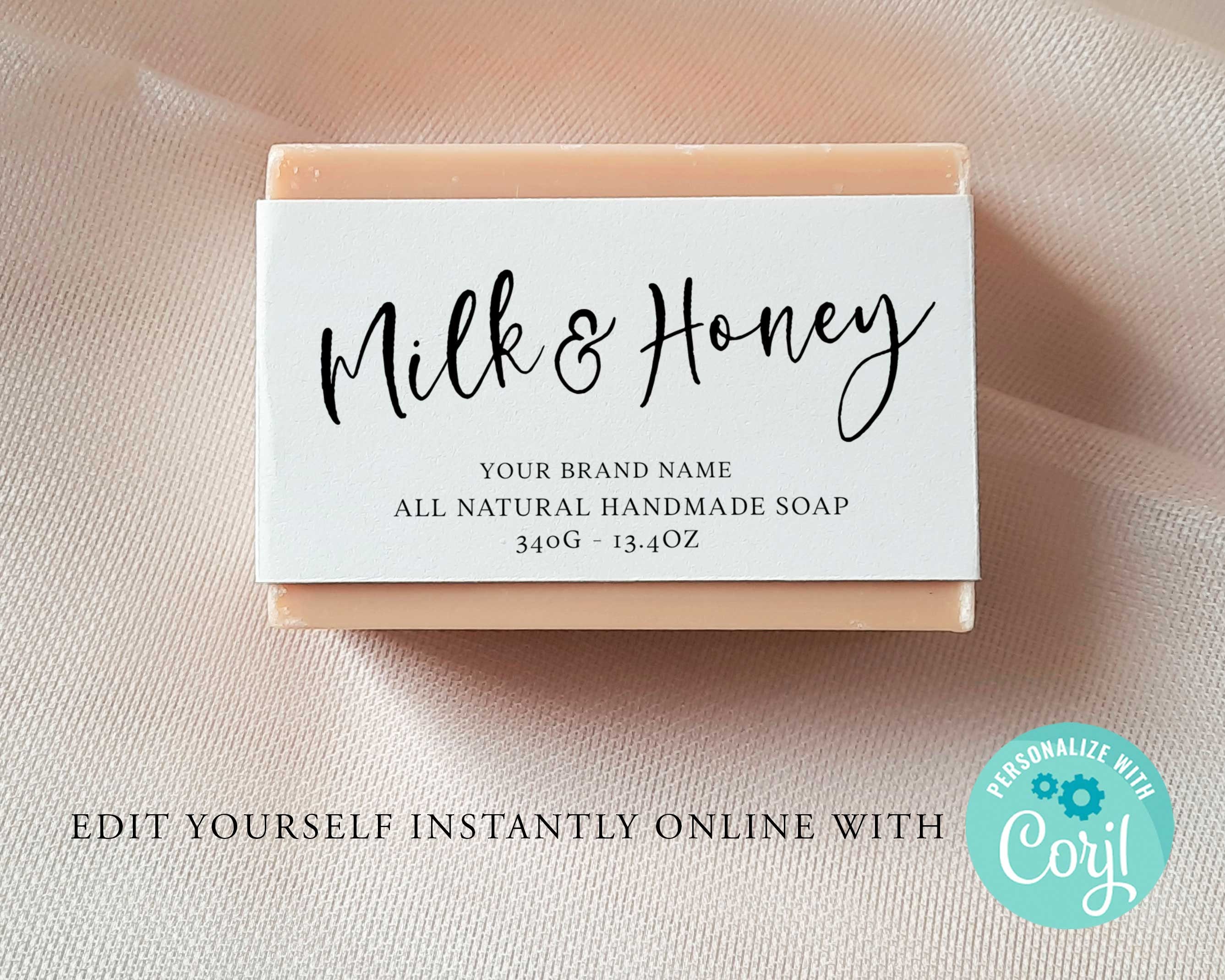 MODERN Editable Soap Label, Custom Product, DIY Soap Label, Homemade ...