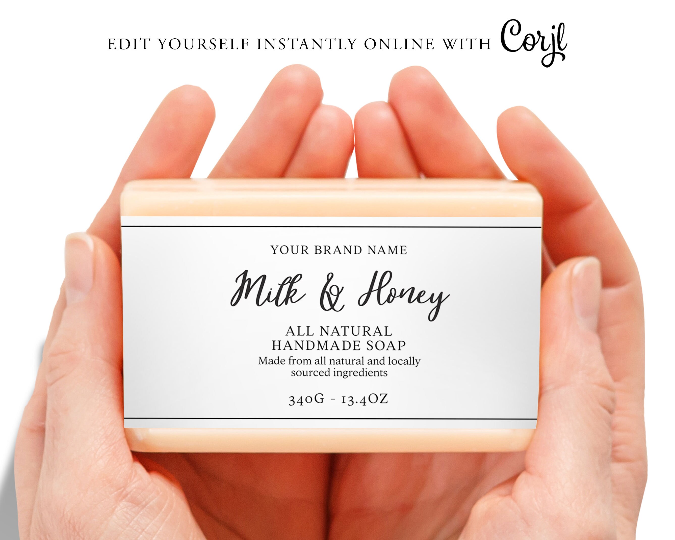 Vintage Editable Soap Label, Custom Product, DIY Soap Label, Homemade ...