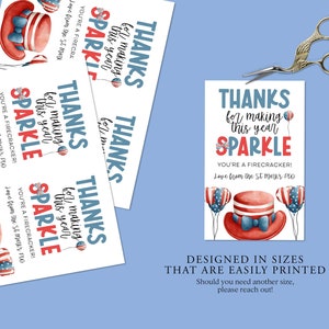 4TH JULY Appreciation Sign, Teacher Staff Nurse Volunteer Appreciation ...