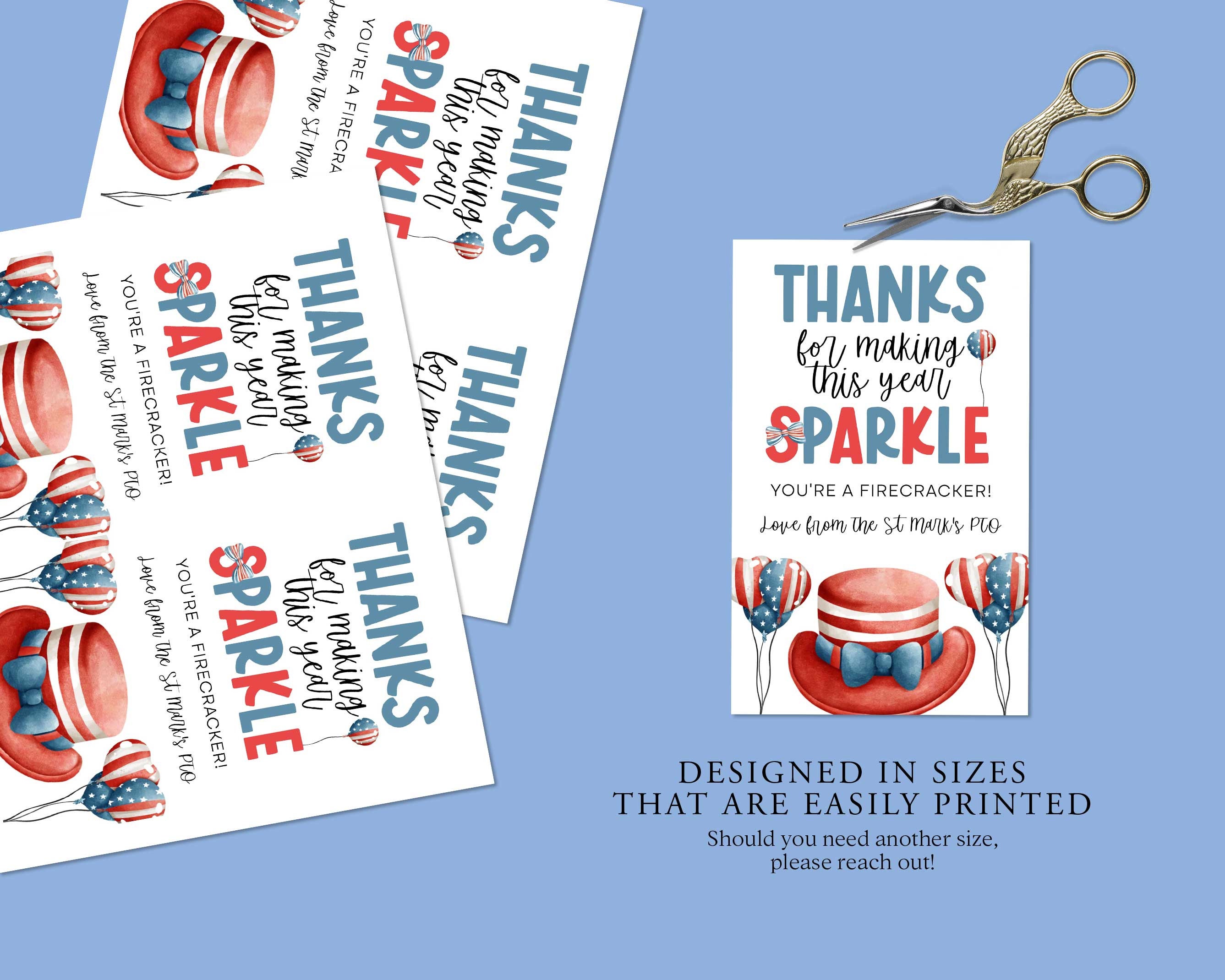 4TH JULY Appreciation Sign, Teacher Staff Nurse Volunteer Appreciation ...