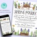 Editable SPRING MARKET Flyer Template, DIY Fundraiser, Community Fair ...