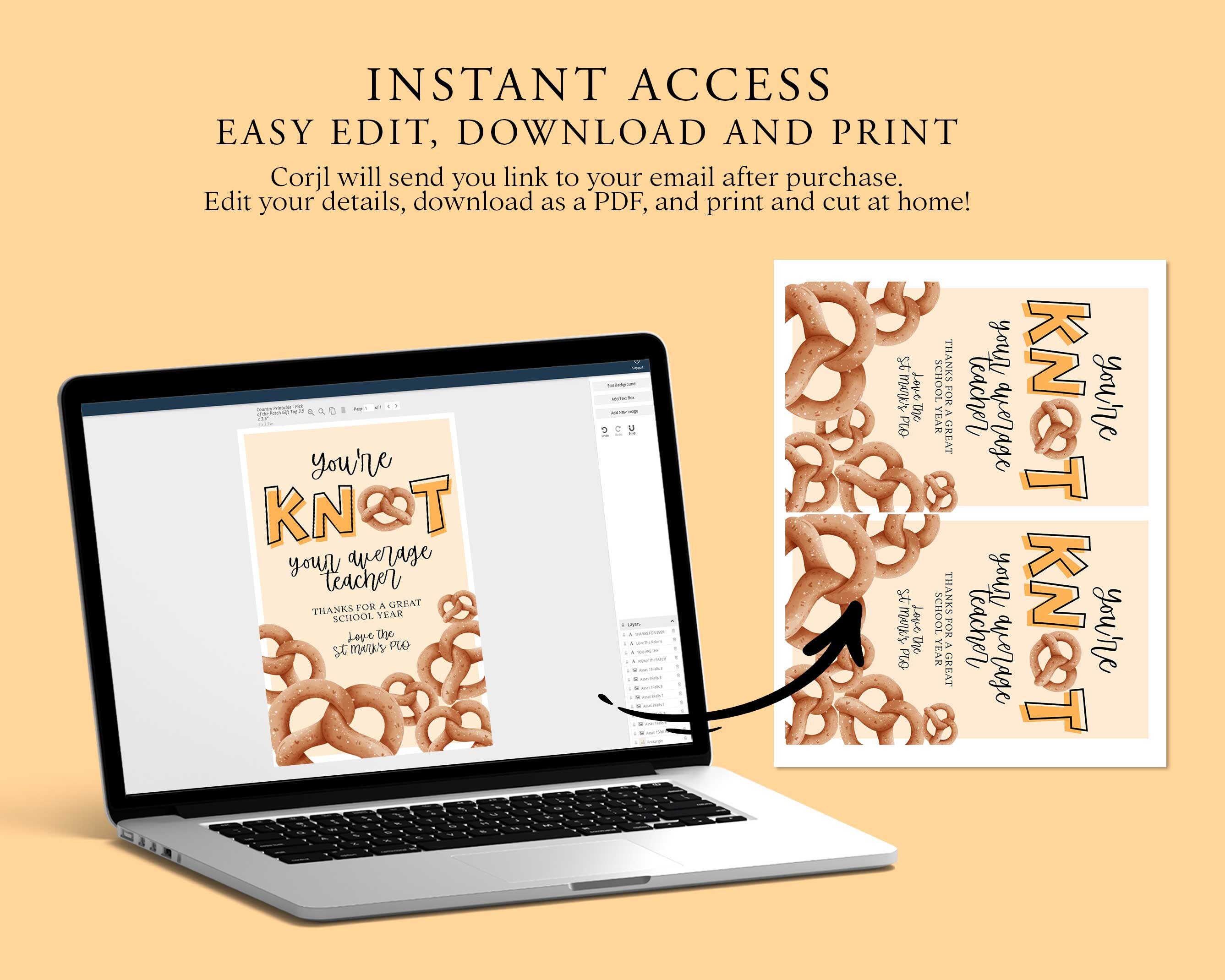 PRETZEL Appreciation Sign, Teacher Staff Nurse Volunteer Appreciation ...