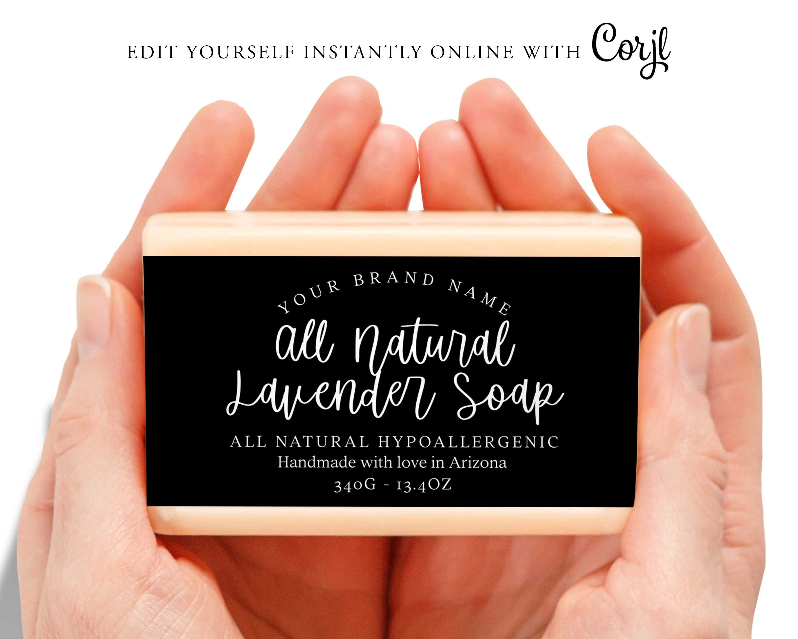 VINTAGE Editable Soap Label, Handmade Custom Soap, DIY Soap Label ...