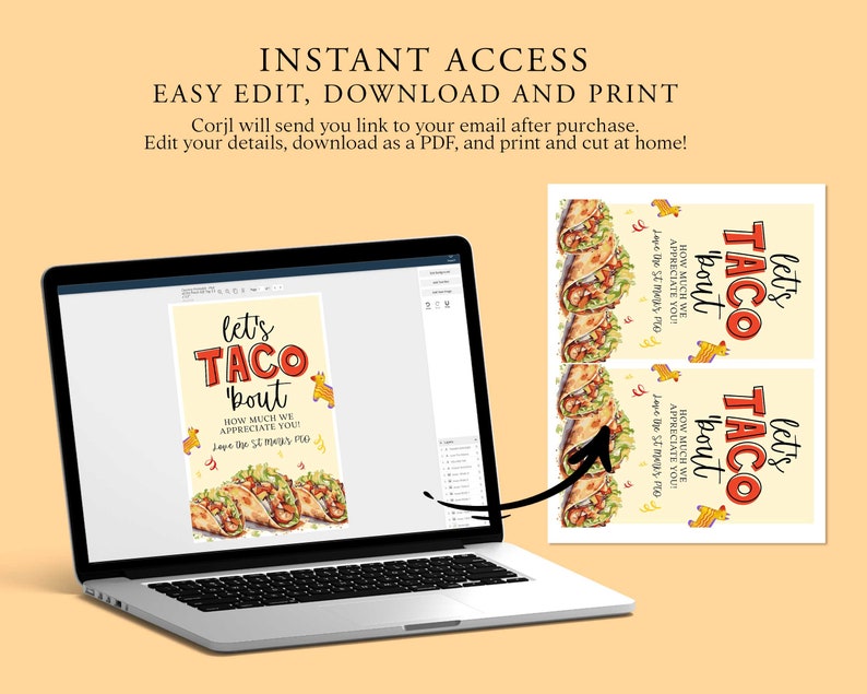 TACO Appreciation Sign, Teacher Staff Nurse Volunteer Appreciation ...