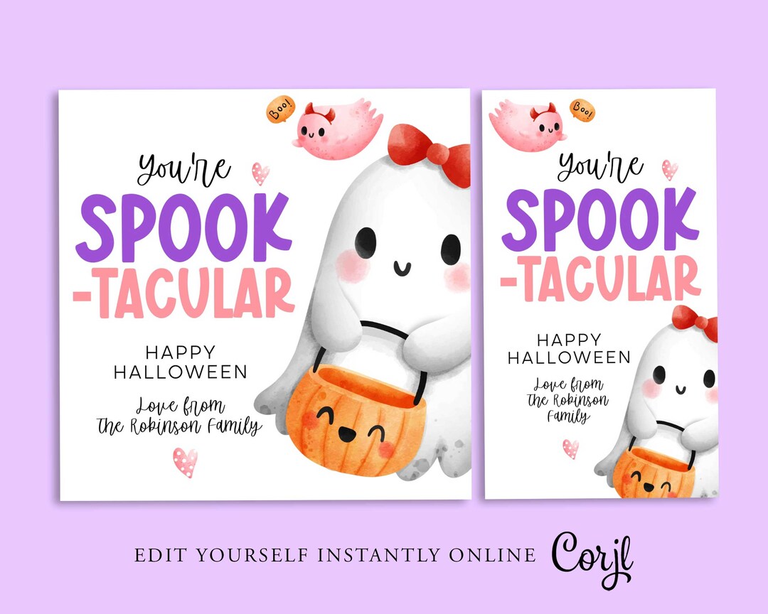 HALLOWEEN Appreciation Gift Tag, Teacher, Friends, Trick or Treat ...