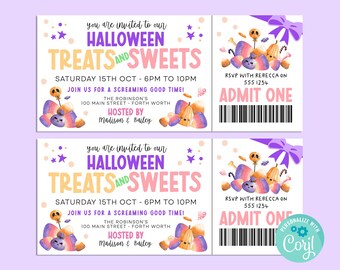HALLOWEEN Party Flyer Editable Template, Spooky, Trick or Treat Party ...