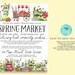 Editable SPRING MARKET Flyer Template, DIY Fundraiser, Community Fair ...